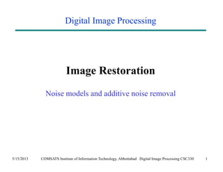 Noise Models | PDF