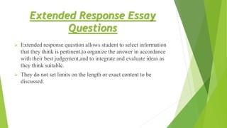 Essay Type Test | PPTX