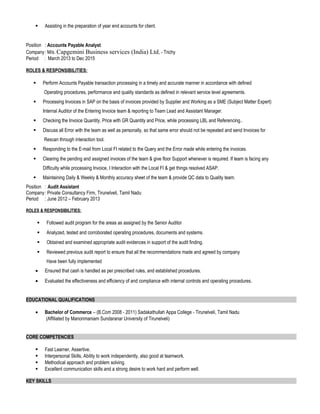 yahya Accountant Uae Cv | DOC