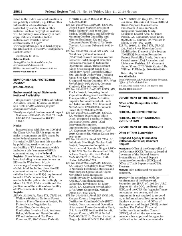 Notice of Availability - Final EIS - Kemper Country IGCC Project | PDF