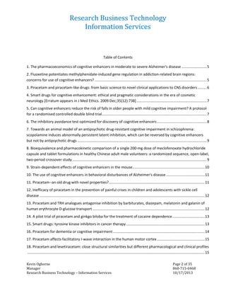 Nootropic Drugs | PDF