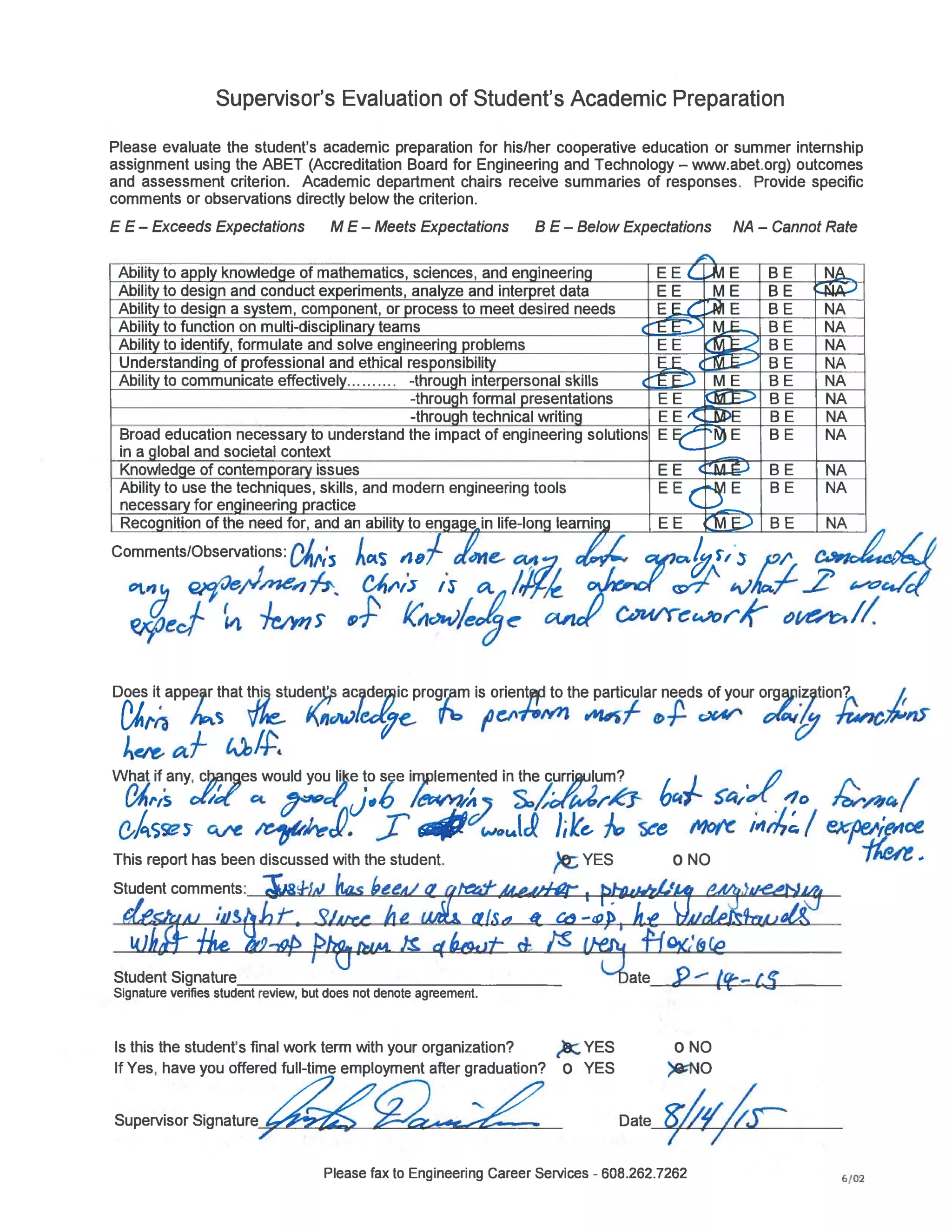 Supervisor Review-Wolf | PDF