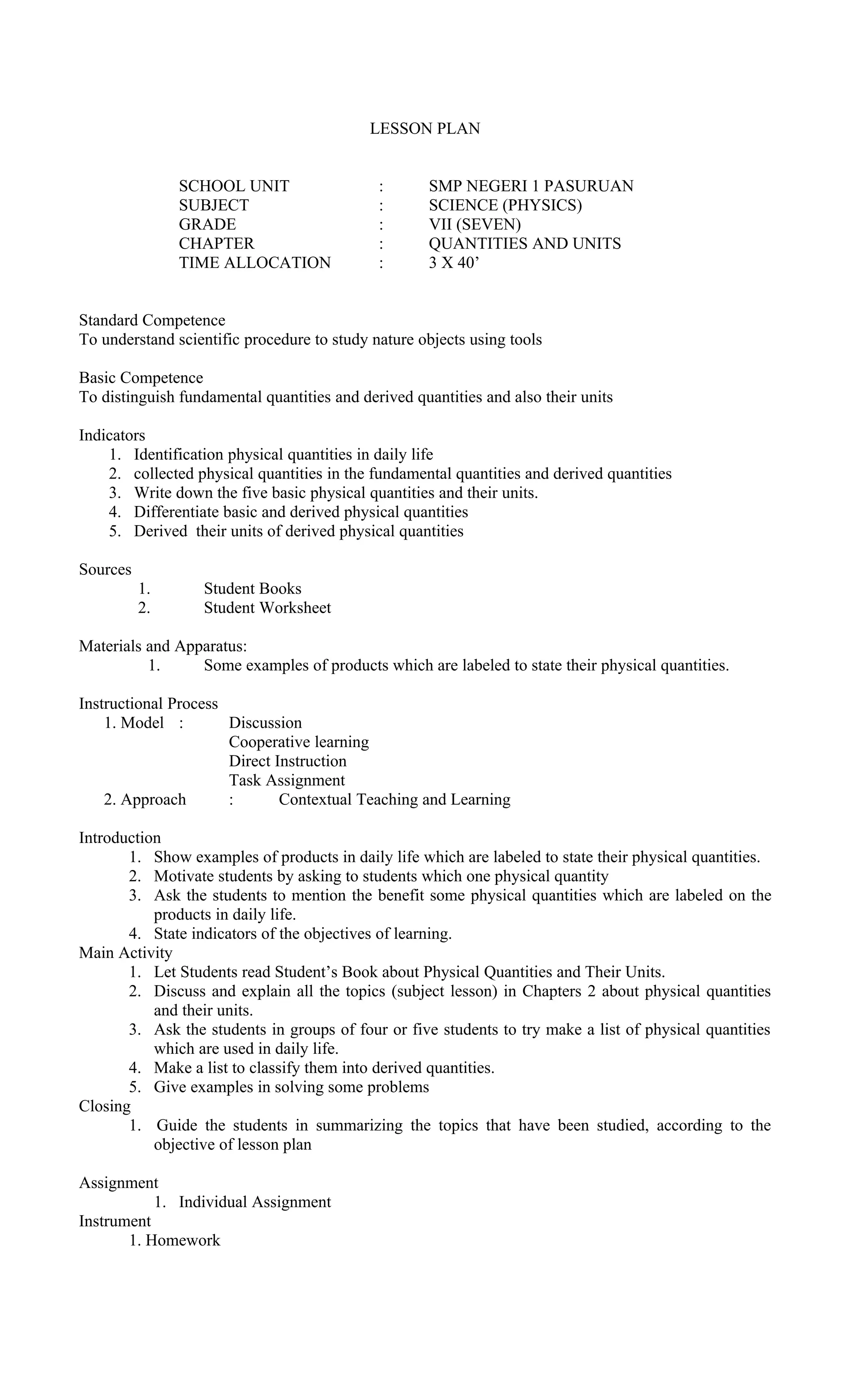 49085146 lesson-plan-science-grade-7 | PDF
