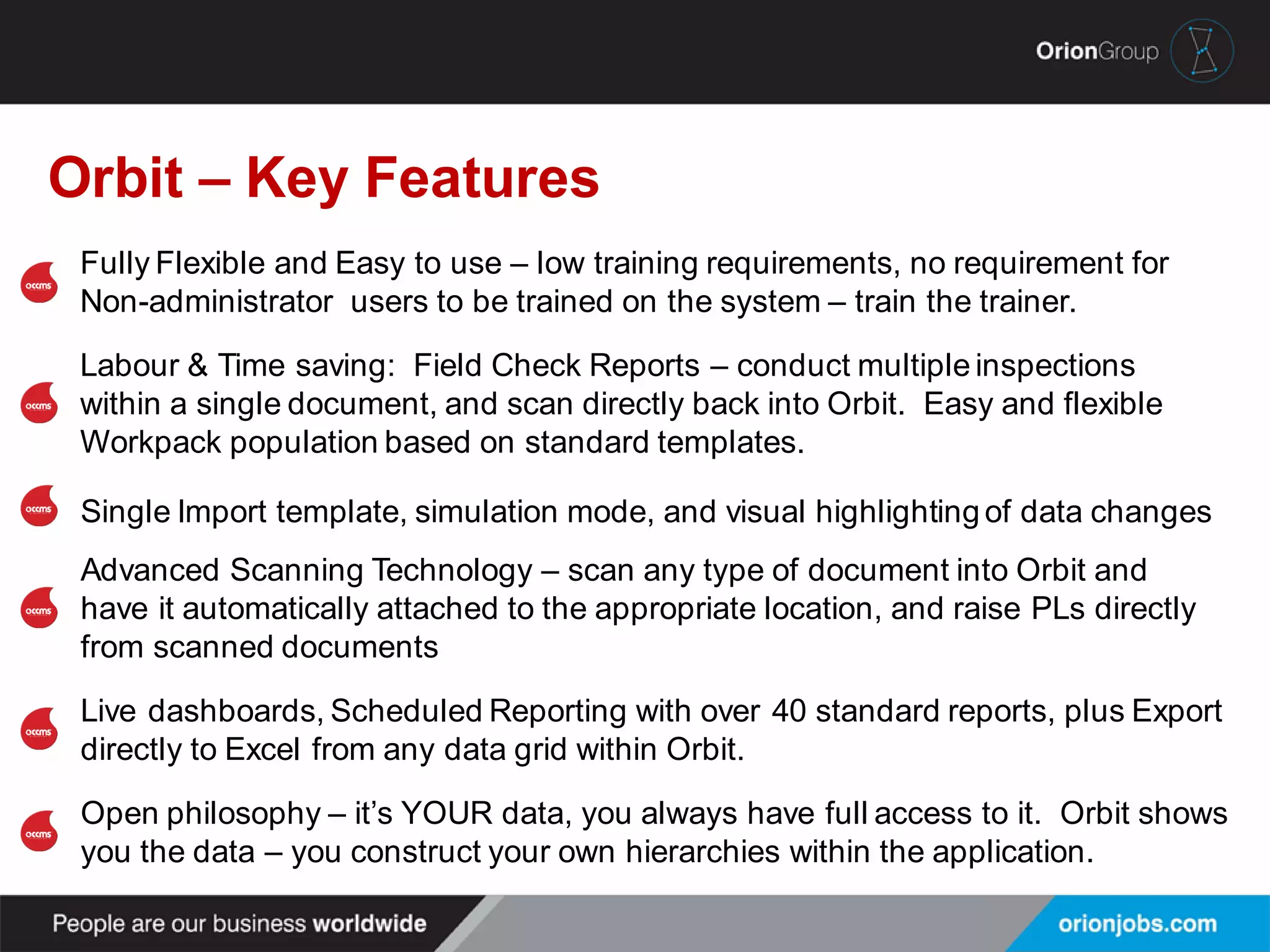 OCCMS - Orbit Information | PPT