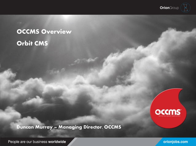 OCCMS - Orbit Information | PPT