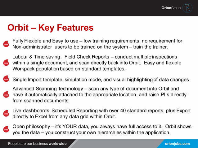 OCCMS - Orbit Information | PPT