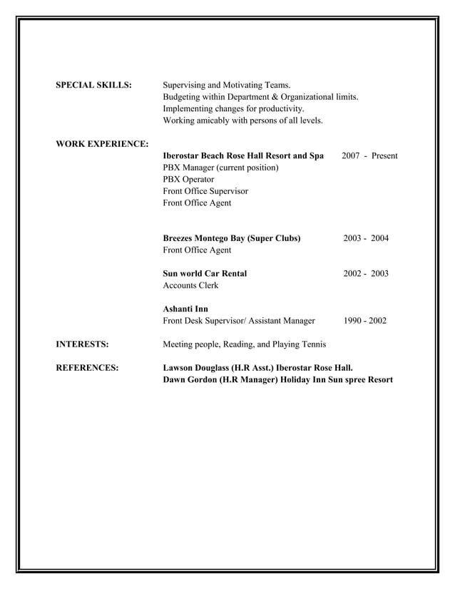 DEBBIE+RESUME (1) | PDF