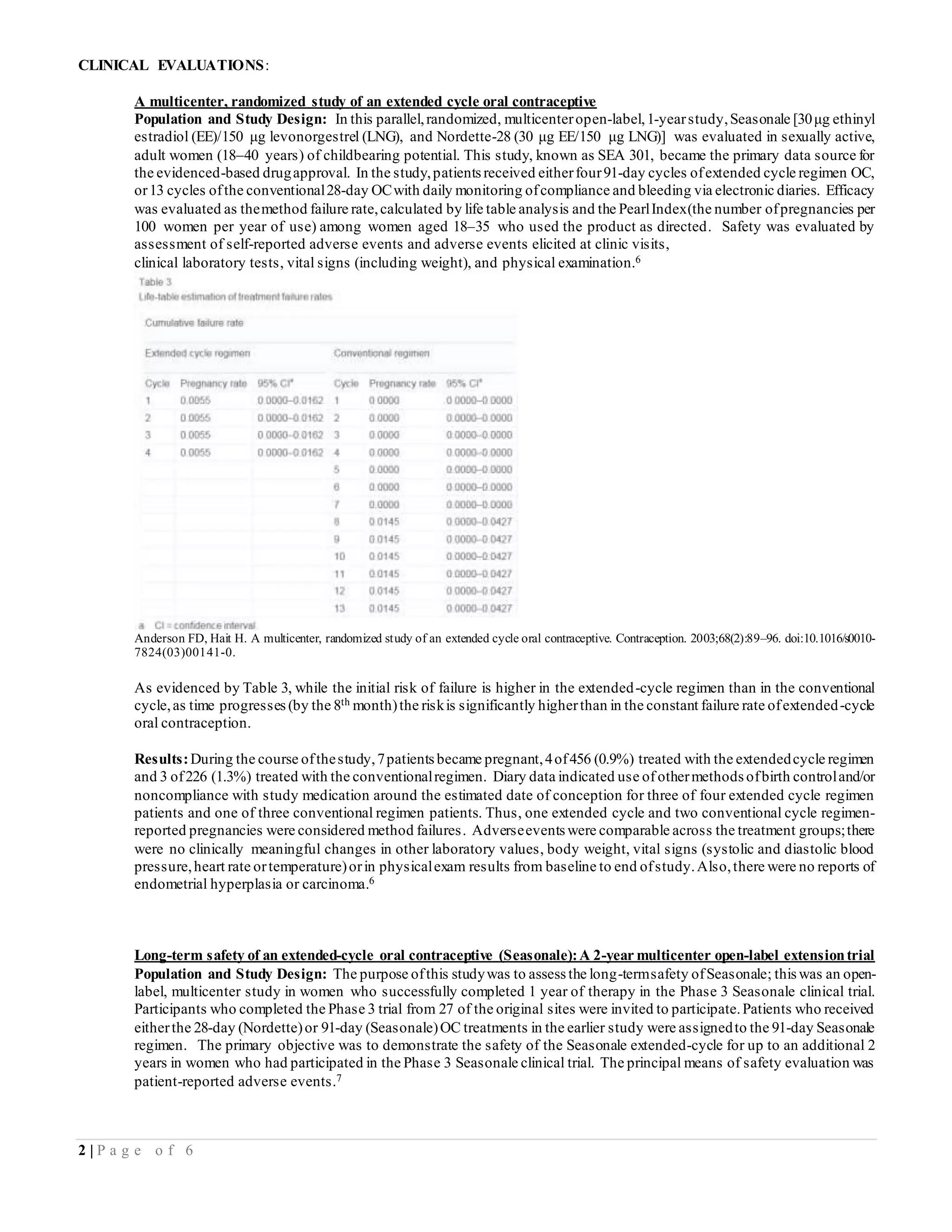 Seasonale MonographUTD | DOCX