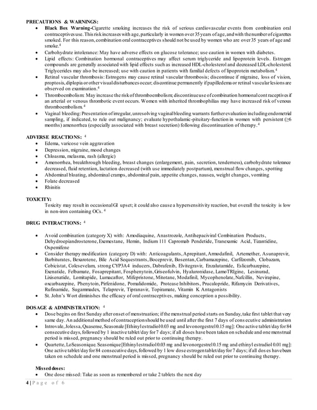 Seasonale MonographUTD | DOCX