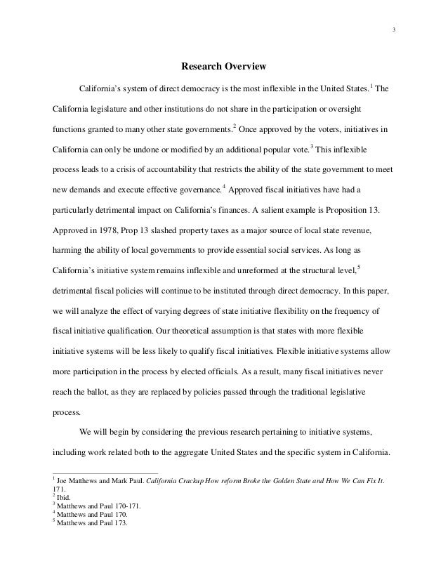 Political Science 171-Research Project