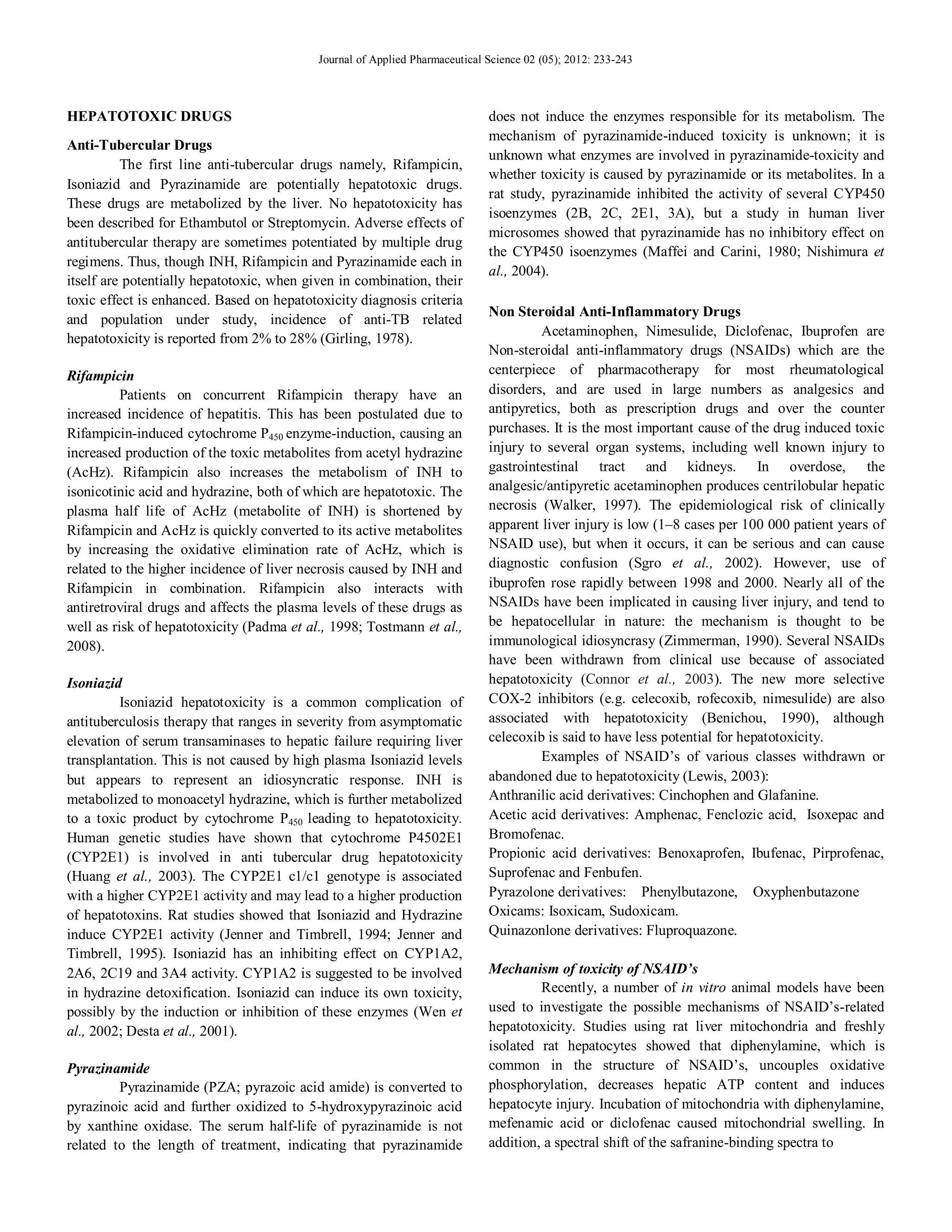 drug induced hepatotoxicity. paracetamol | PDF
