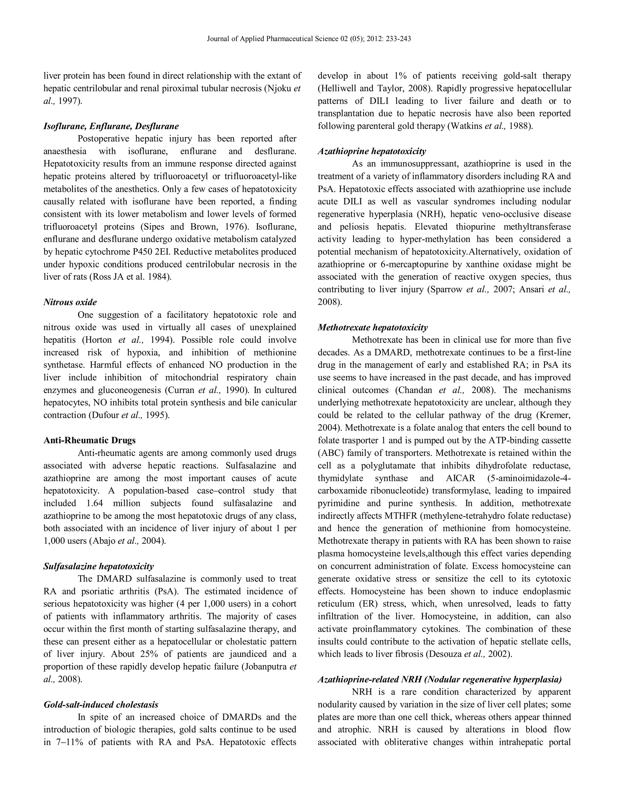 drug induced hepatotoxicity. paracetamol | PDF