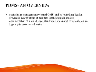 PLANT DESIGN AND MANAGEMENT SYSTEM | PPT