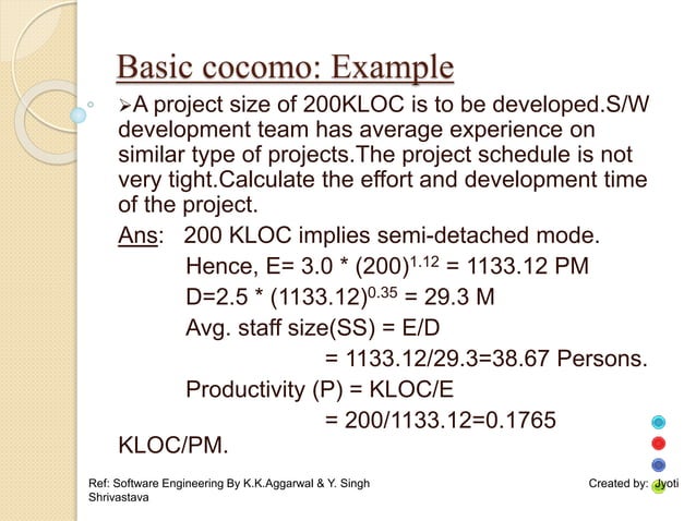 Cocomo model | PPT | Programming Languages | Computing