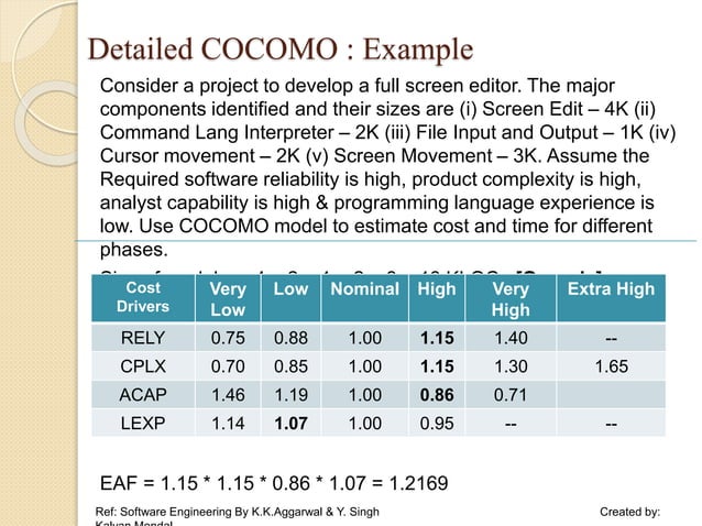 Cocomo model | PPT | Programming Languages | Computing