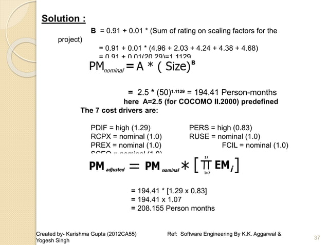 Cocomo model | PPT | Programming Languages | Computing