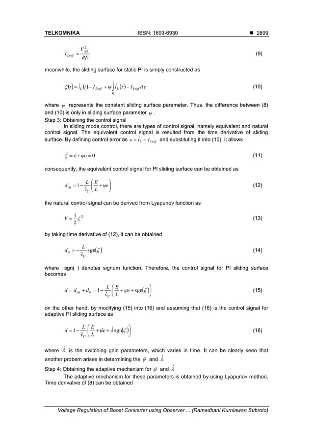 Voltage Regulation Of Boost Converter Using Observer Based Sliding Mode Controller Pdf