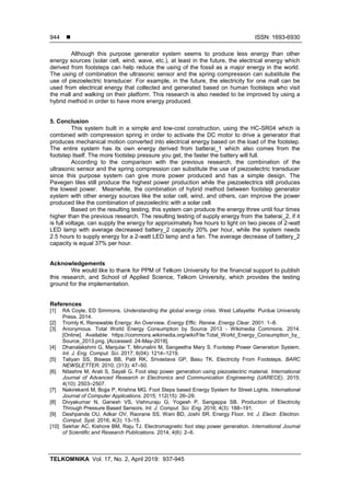 Prototype of human footstep power generator using ultrasonic sensor | PDF