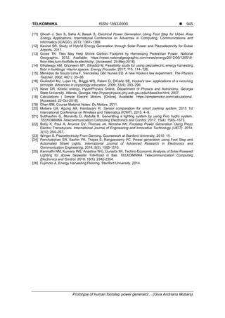 Prototype of human footstep power generator using ultrasonic sensor | PDF