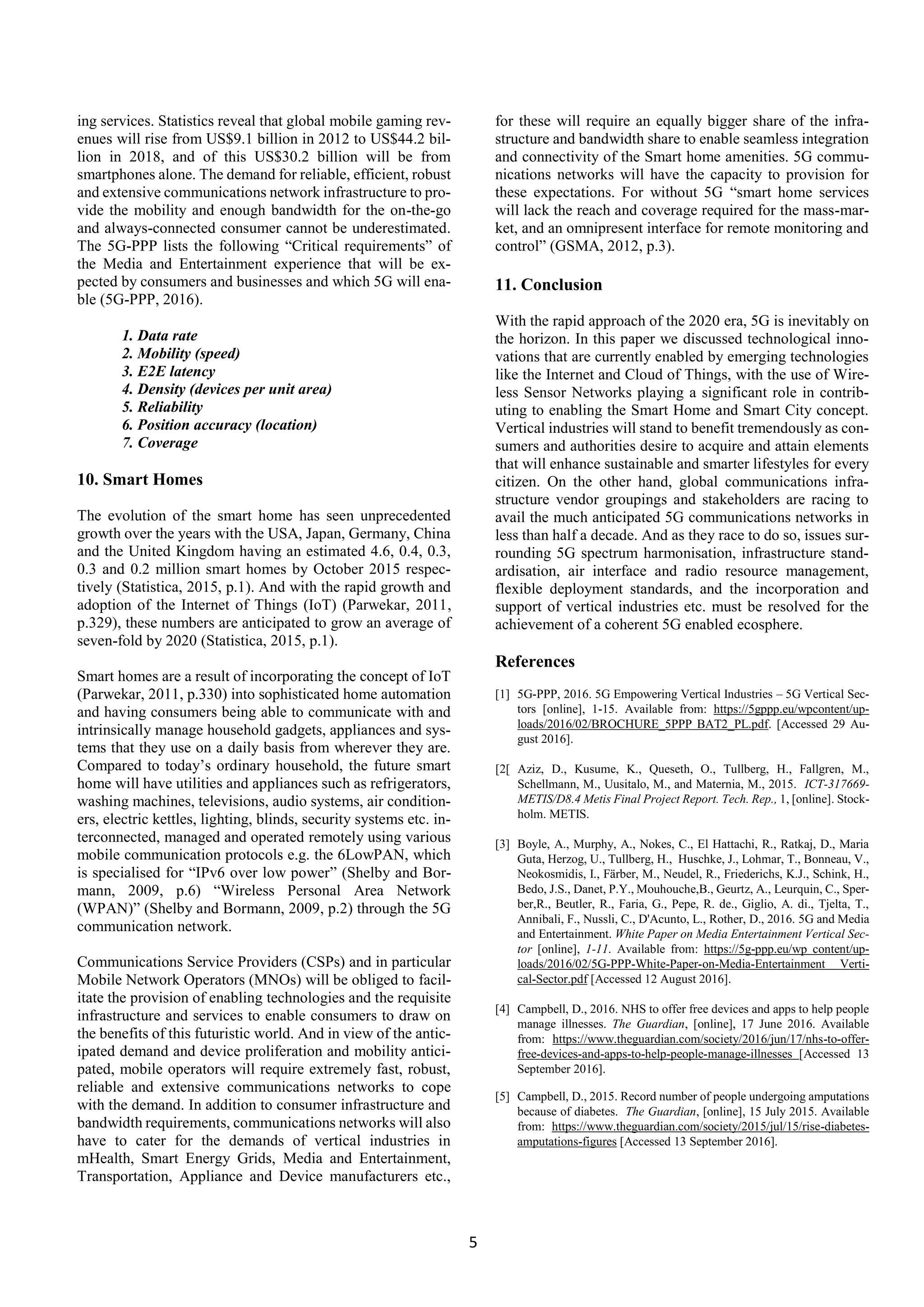 Smart Cities and their use of 5G Communications - Article | PDF