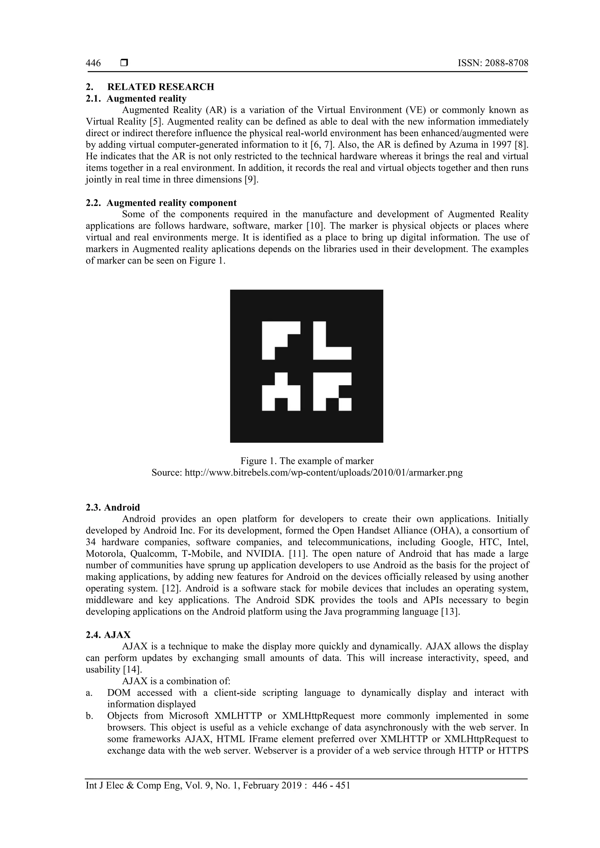 Augmented reality application for chemical bonding based on android | PDF