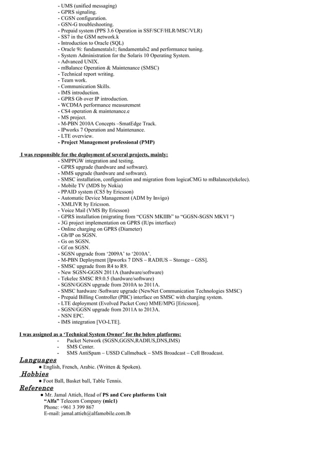 Emile_Khoury_CV | DOC | Computer Networking | Computing