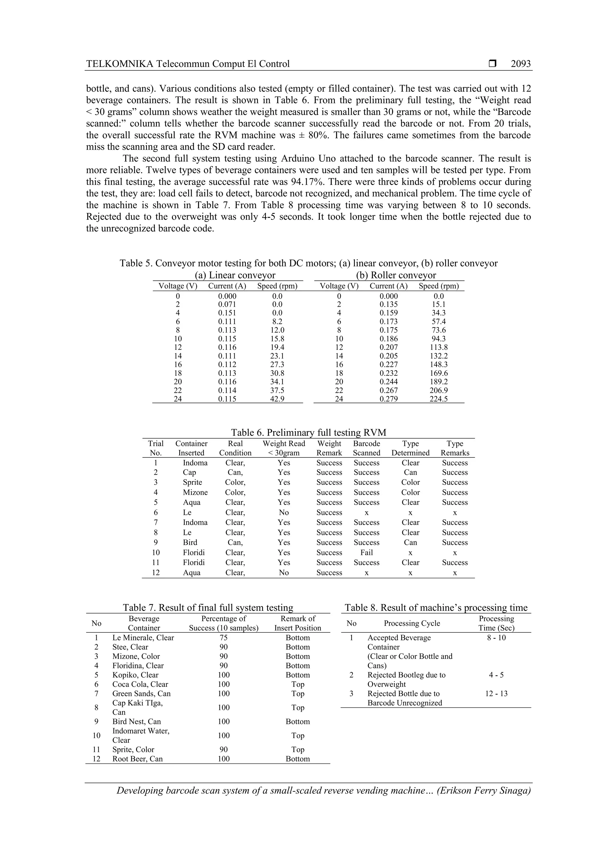 Developing barcode scan system of a small-scaled reverse vending ...