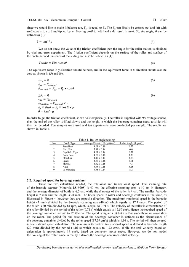 Developing barcode scan system of a small-scaled reverse vending ...