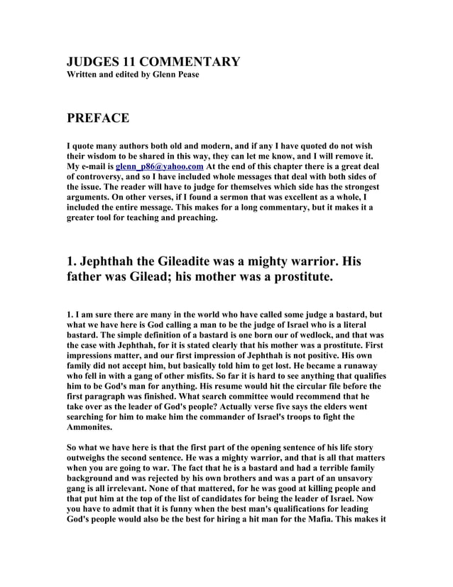 49152847 judges-11-commentary | PDF