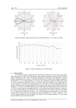 LHCP four patches stack triangular truncated antenna using corporate feed microstrip-line for CP ...