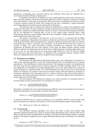 Performance analysis in text clustering using k-means and k-medoids algorithms for Malay crime ...
