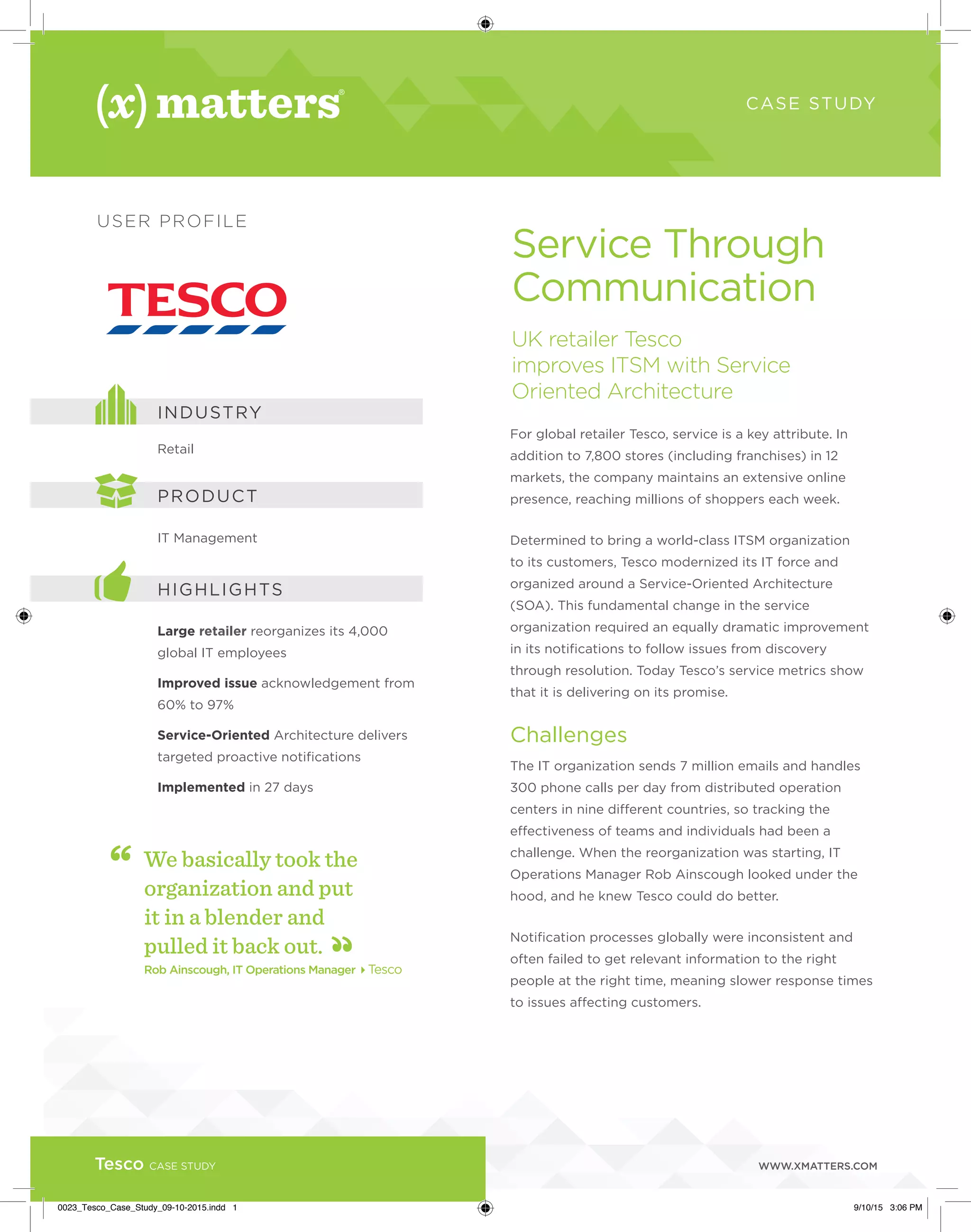 Tesco-Case-Study | PDF