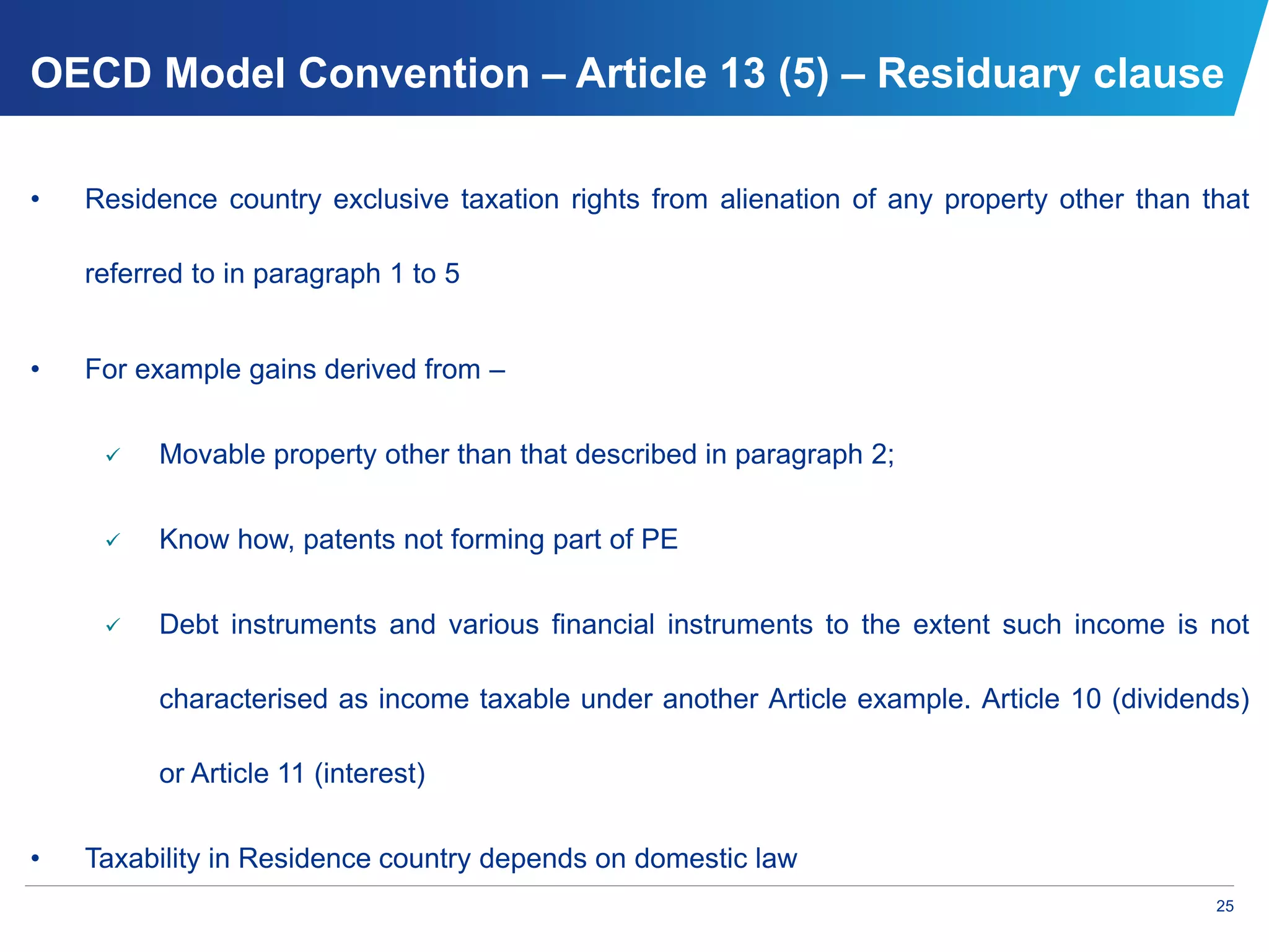 Immovable property_International Tax | PPTX