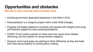 Progress on Self-Directed Support in Difficult Times | PPT