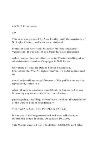 492017 Print canvas19This case was prepared by Amy .docx