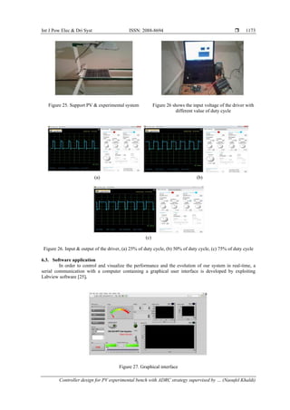 Controller design for PV experimental bench with ADRC strategy supervised by Labview created ...