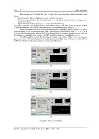 Controller design for PV experimental bench with ADRC strategy supervised by Labview created ...