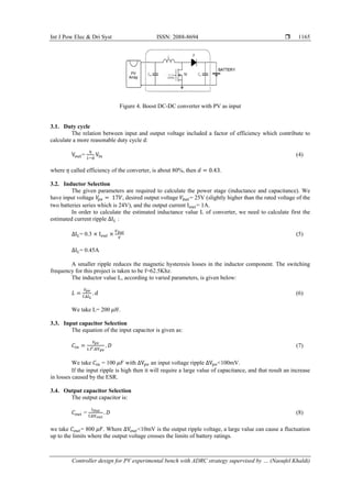 Controller design for PV experimental bench with ADRC strategy supervised by Labview created ...
