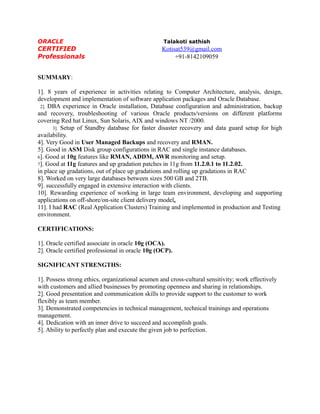 resumexternal | RTF | Databases | Computer Software and Applications