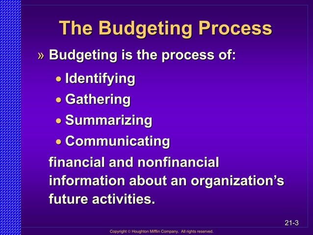 INTRODUCTION TO BUDGET PREPARATION PRESENTATION.ppt | Business ...