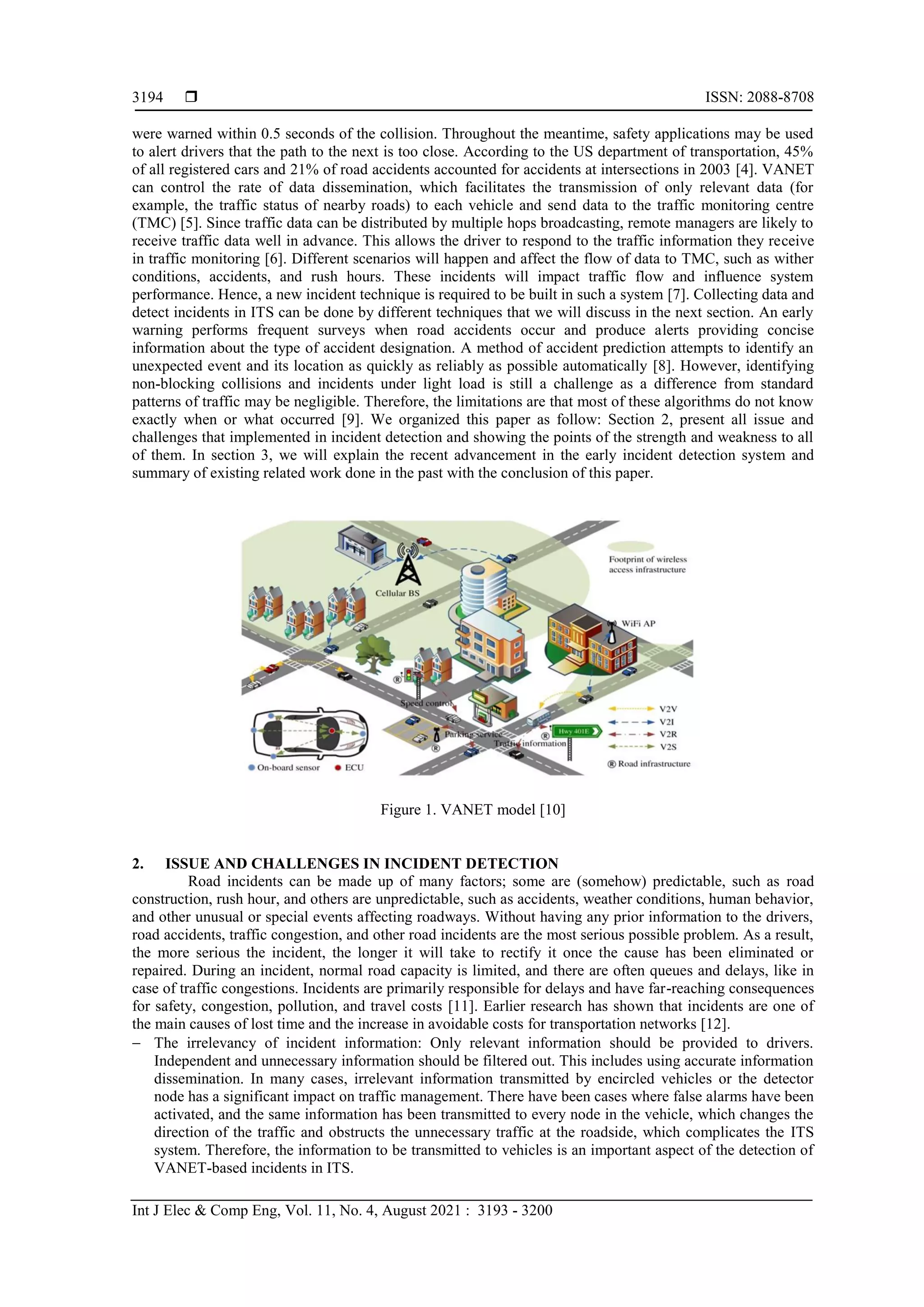 VANET-based traffic monitoring and incident detection system: A review | PDF