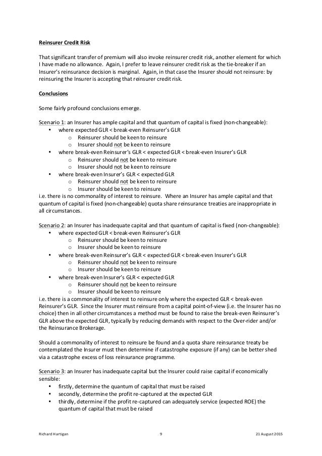 Quota share reinsurance: philosophy, theory, and practice