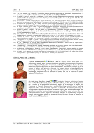 Efficient lung disease classification through luminescent feature selection using firefly ...