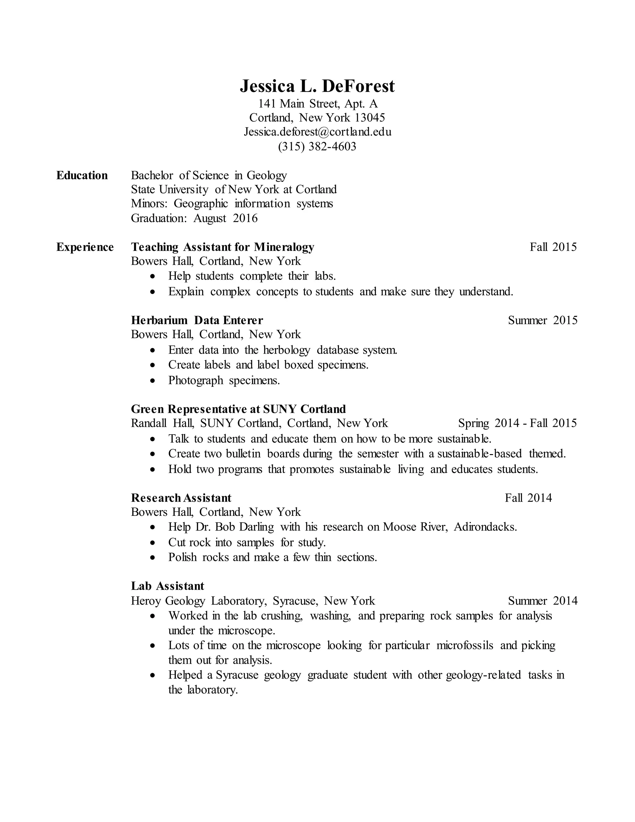 DeForest Resume | DOCX