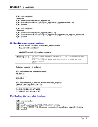 Oracle-11g-upgrade | PDF