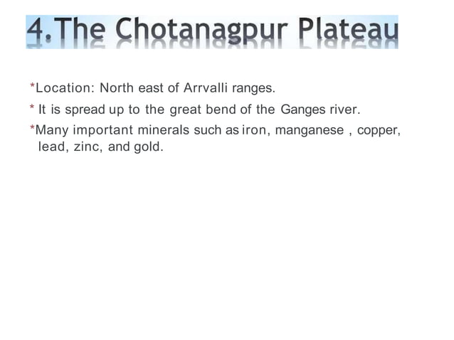 peninsular plateau (india) | PPTX | Geography | Science