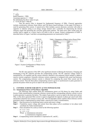 Adaptive Method for Power Quality Improvement through Minimization of Harmonics Using Artificial ...