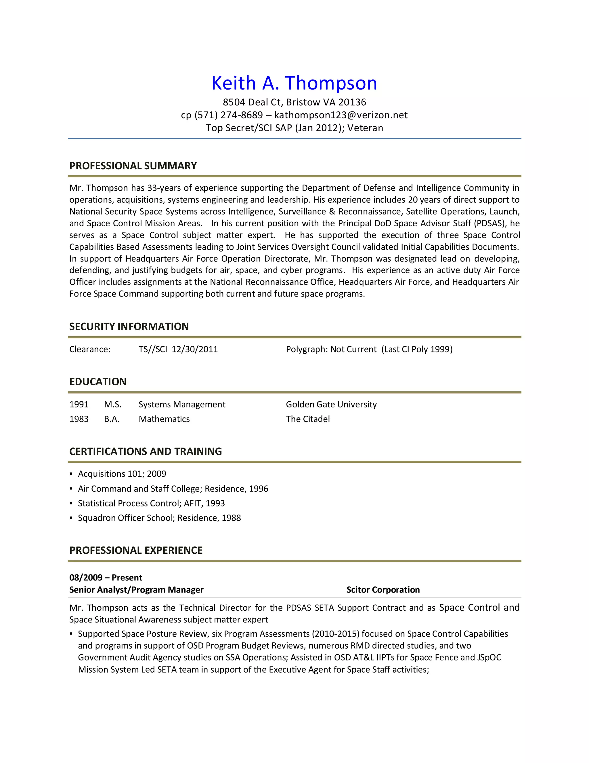 Thompson Keith | PDF