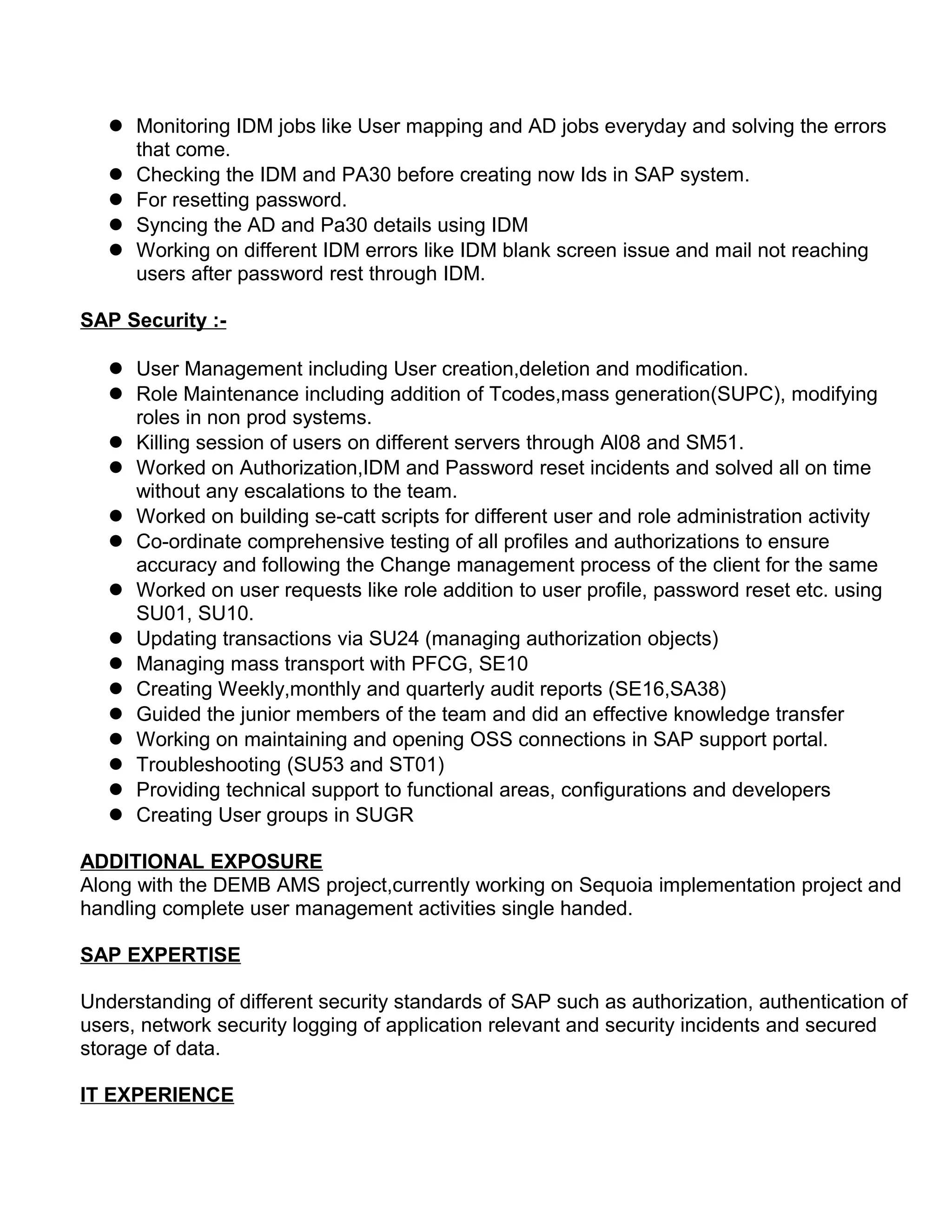 Shipra - SAP Security | PDF