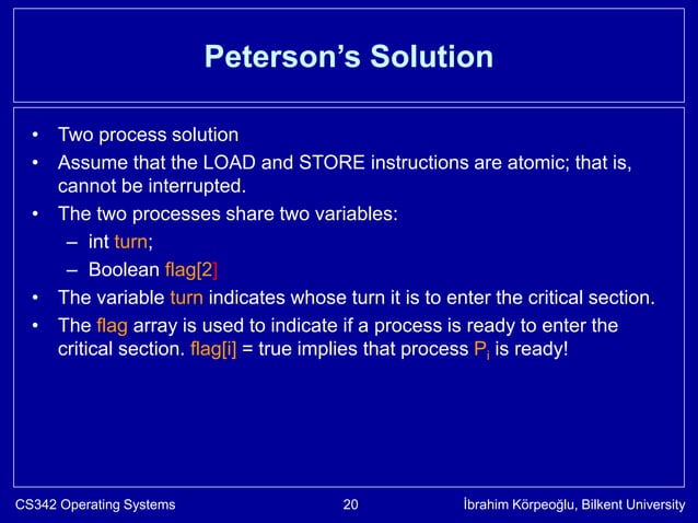 Process Synchronization for operating Systems | PPT